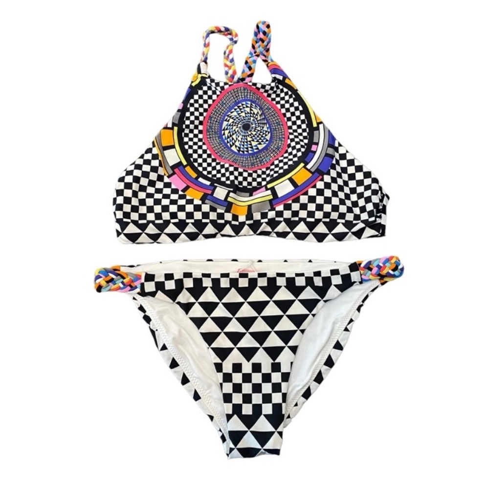 Red Carter Cali' Bikini Set Halter Bikini Top & Full … - Gem